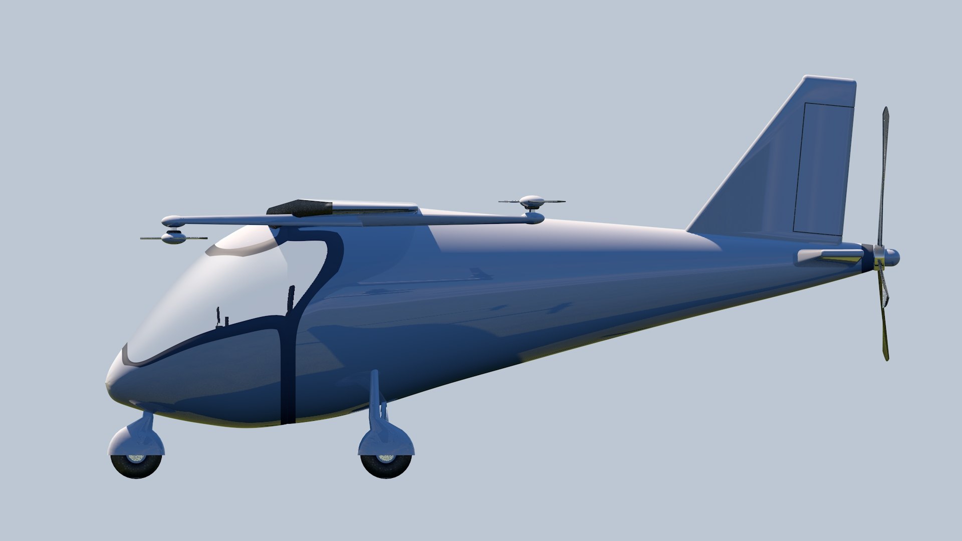 3D Electric Propelled aircraft Model - TurboSquid 1718499