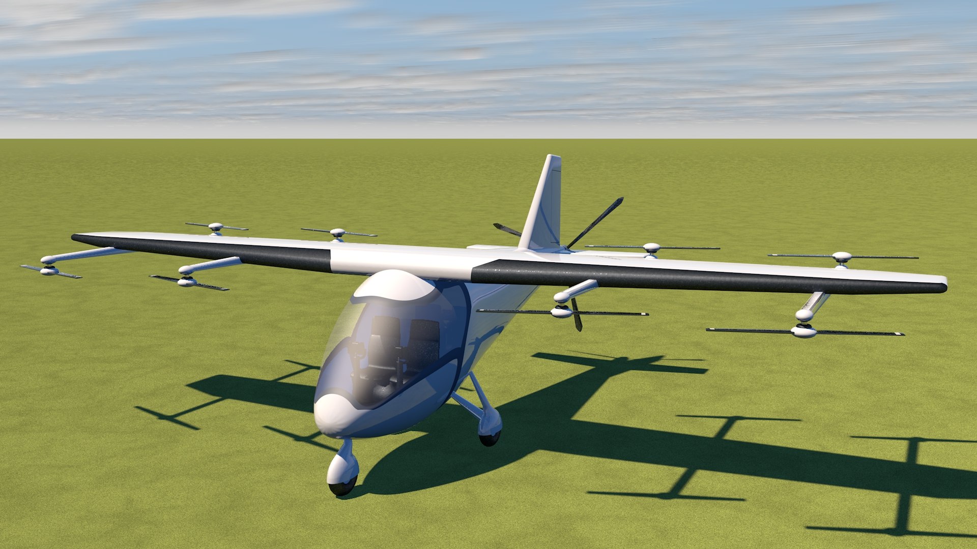 3D Electric Propelled aircraft Model - TurboSquid 1718499