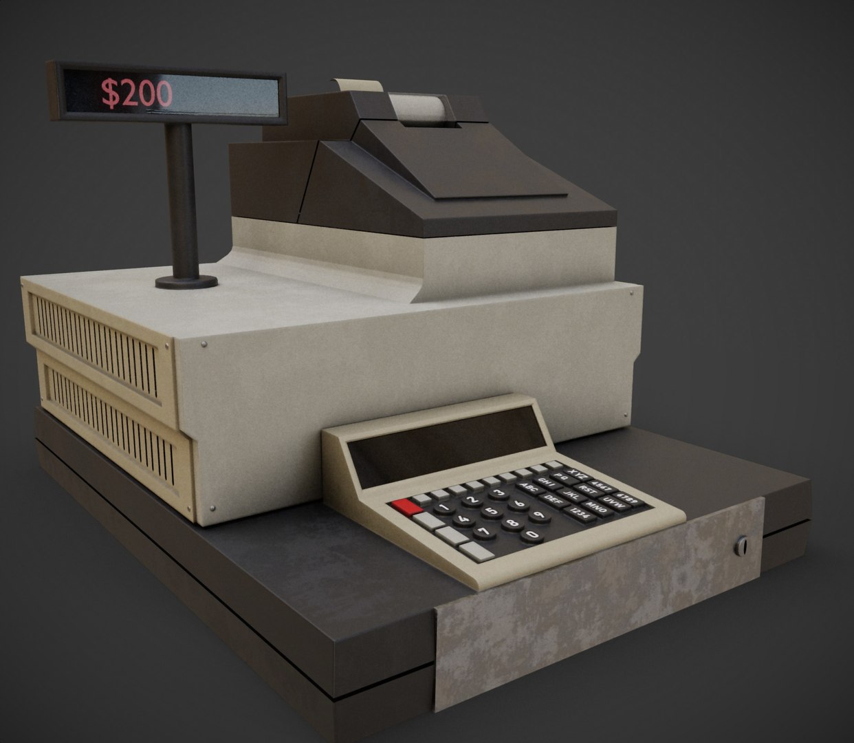 Cash register 3D model - TurboSquid 1980679