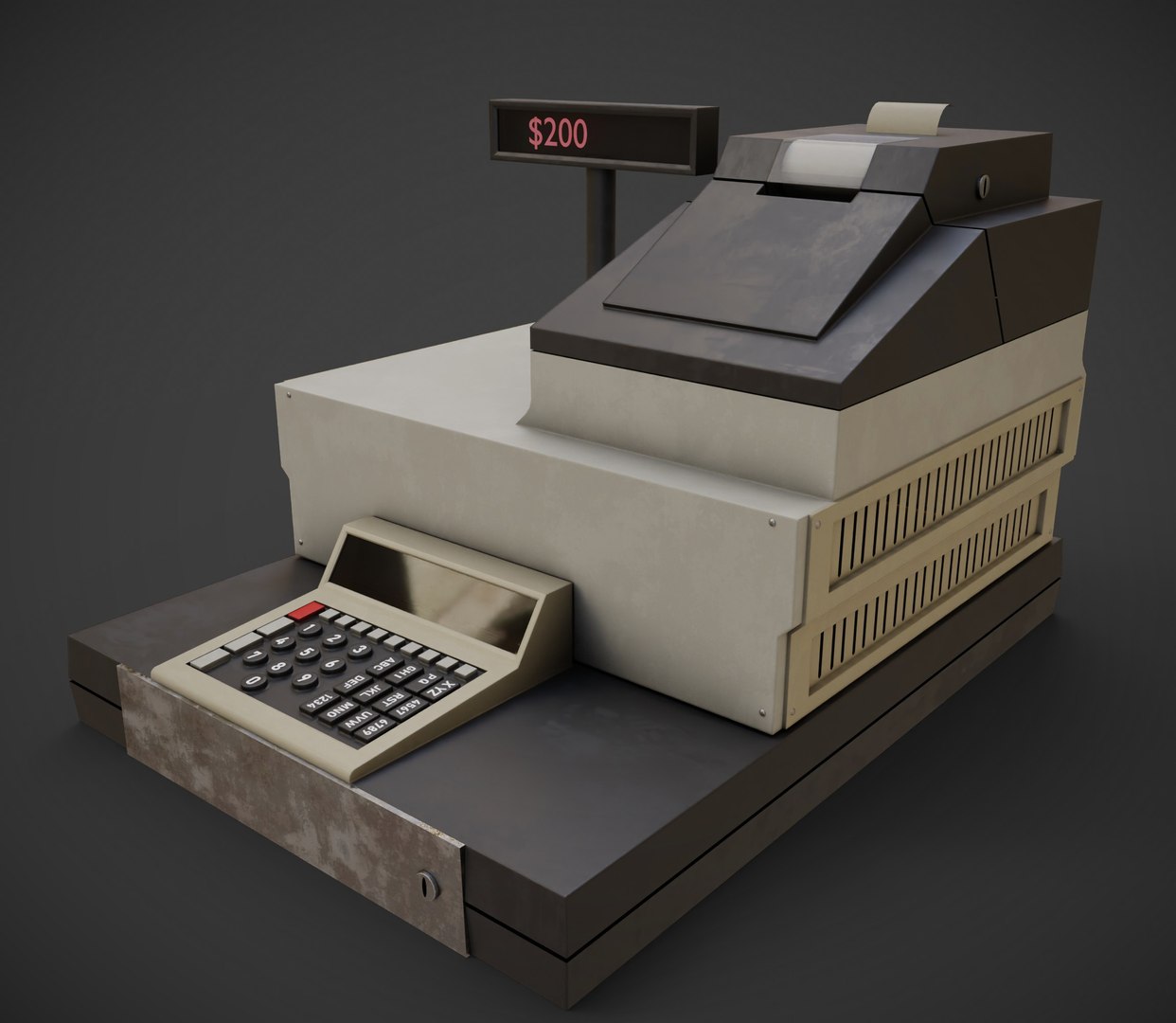 Cash register 3D model - TurboSquid 1980679