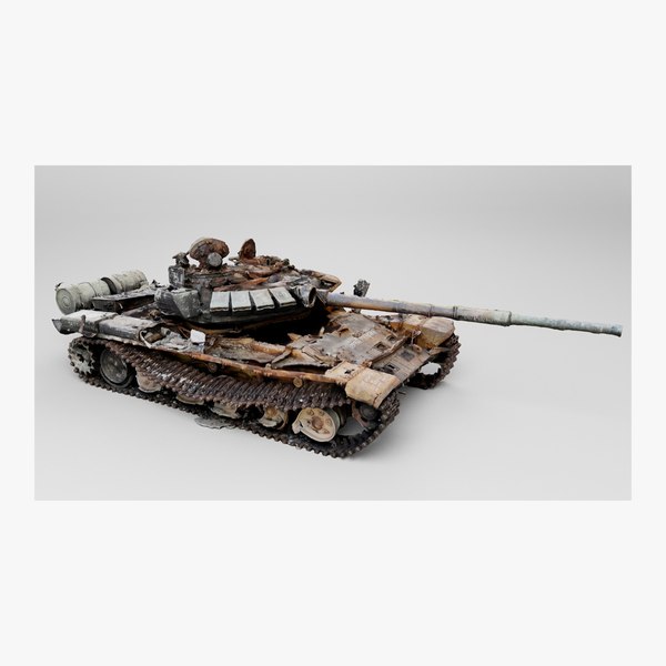3D turret blown off from russian tank destroyed by Ukrainian army model ...
