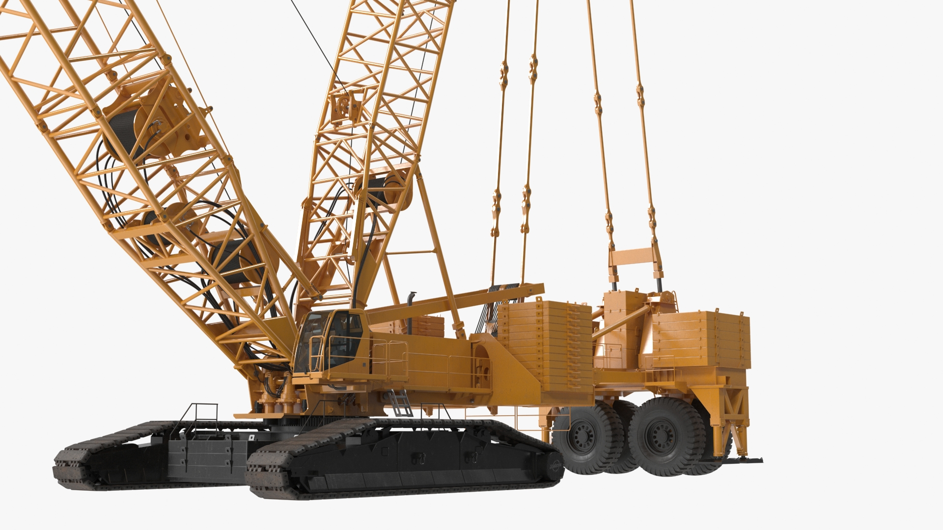 Crawler Crane With Lattice Boom For Construction Rigged 3D - TurboSquid 2302401