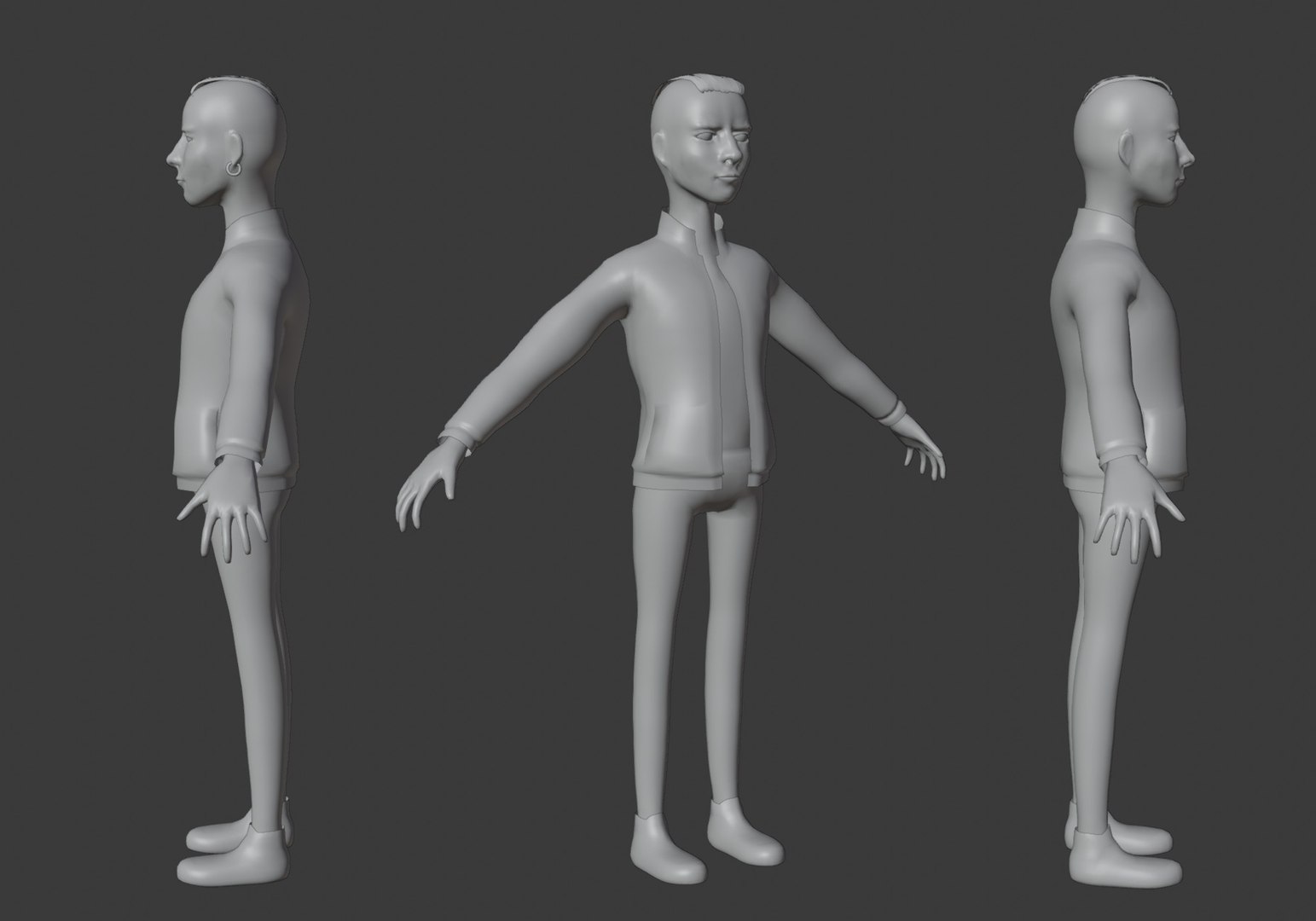 Male College Stundent 3D Model - TurboSquid 1891738
