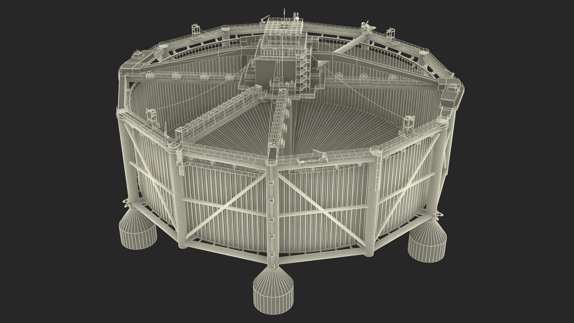 Offshore Ocean Fish Farming Facility 3D - TurboSquid 2161294