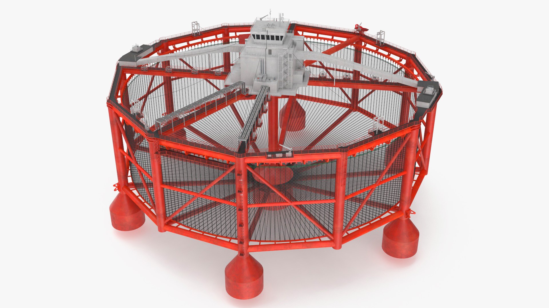 Offshore Ocean Fish Farming Facility 3D - TurboSquid 2161294