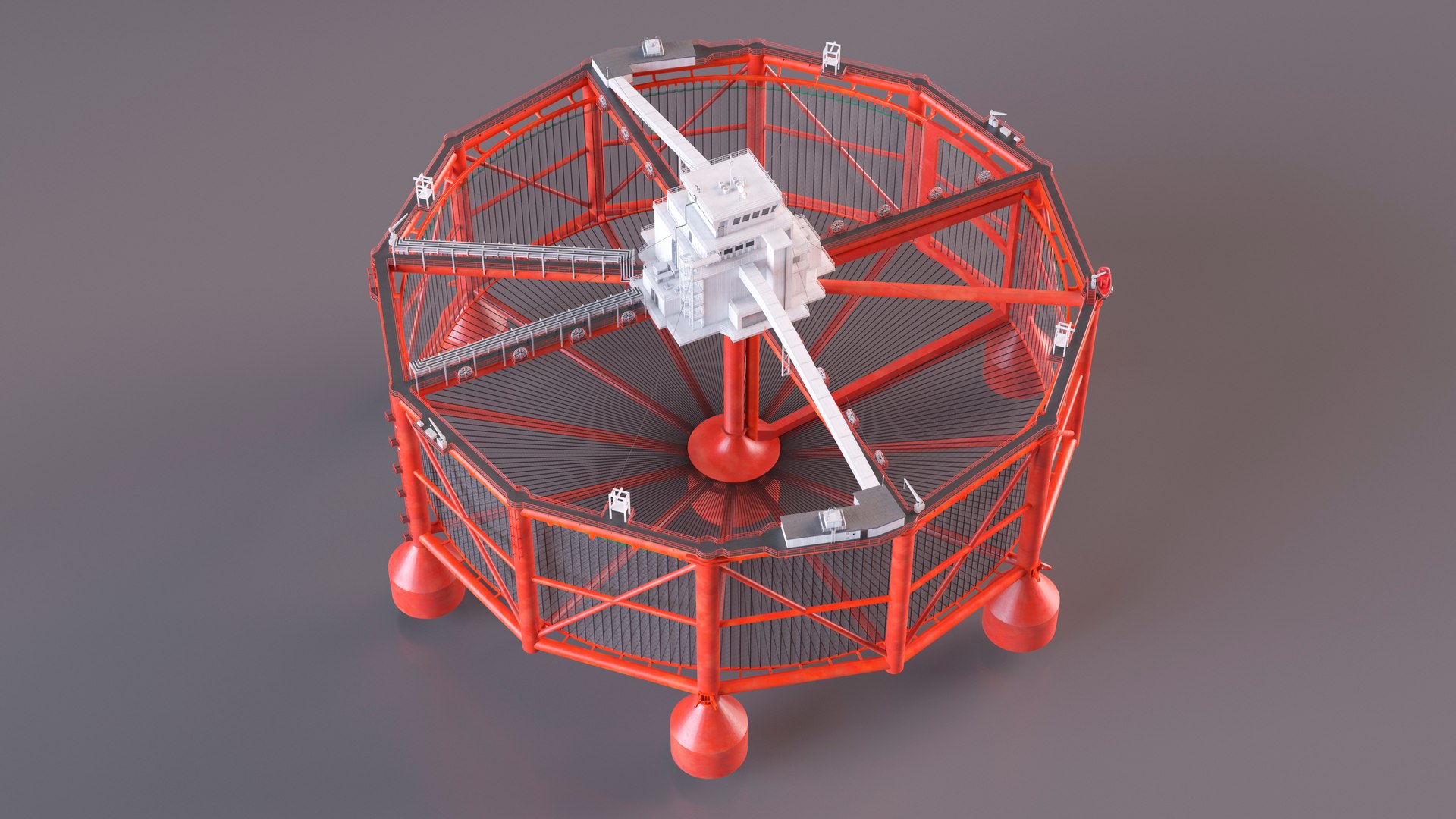 Offshore Ocean Fish Farming Facility 3D - TurboSquid 2161294