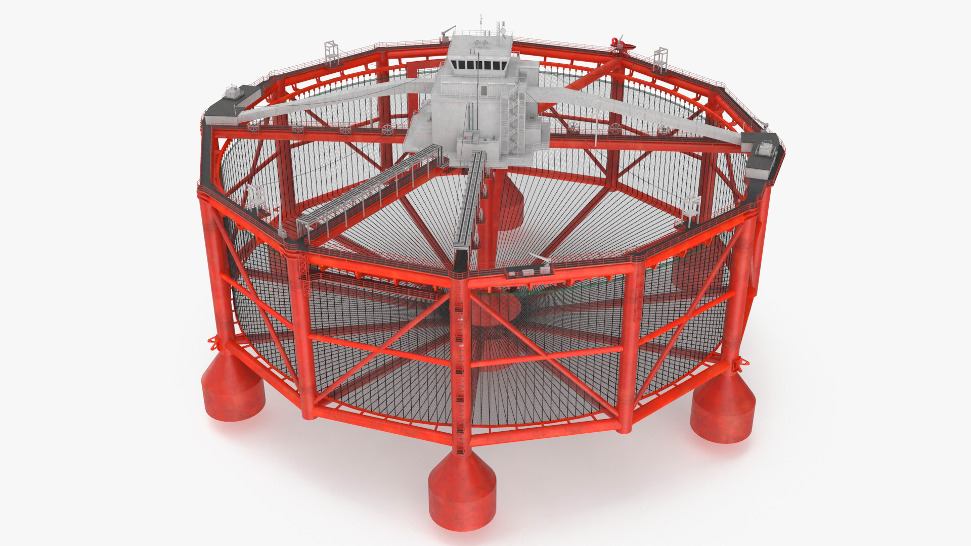 Offshore Ocean Fish Farming Facility 3D - TurboSquid 2161294