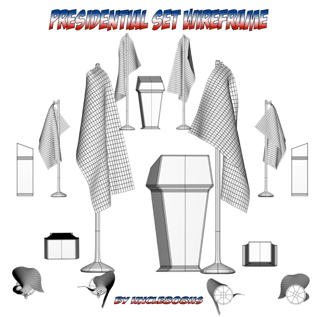 3d model set presidential
