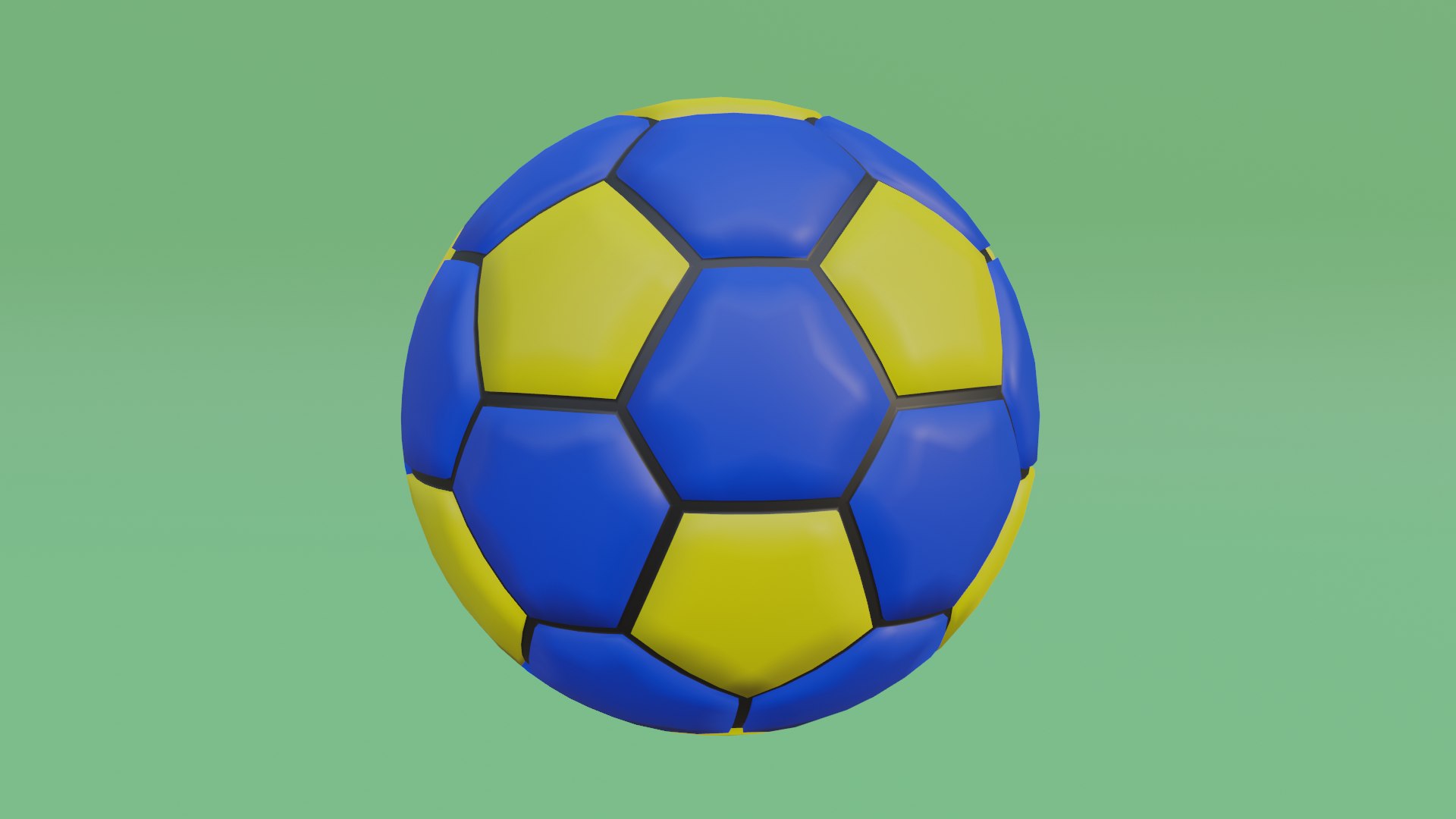 Blue Soccer Ball 3D Model - TurboSquid 2067713