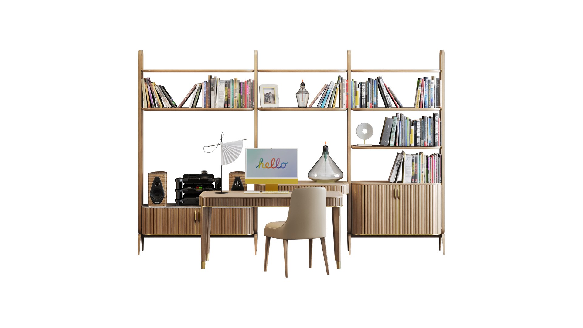 3D Roche Bobois Eden-rock Office Set Model - TurboSquid 2206503