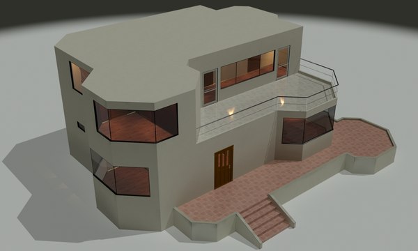 3d model house living