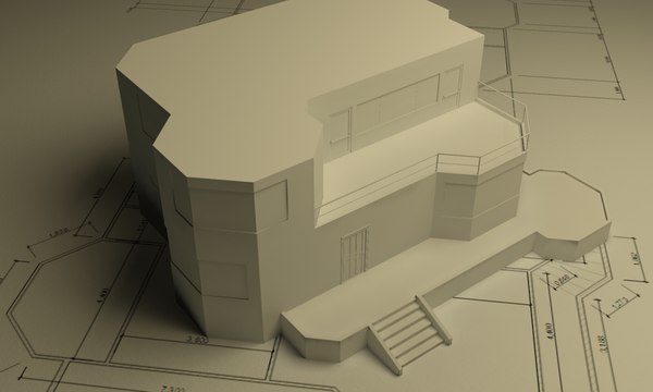 3d model house living