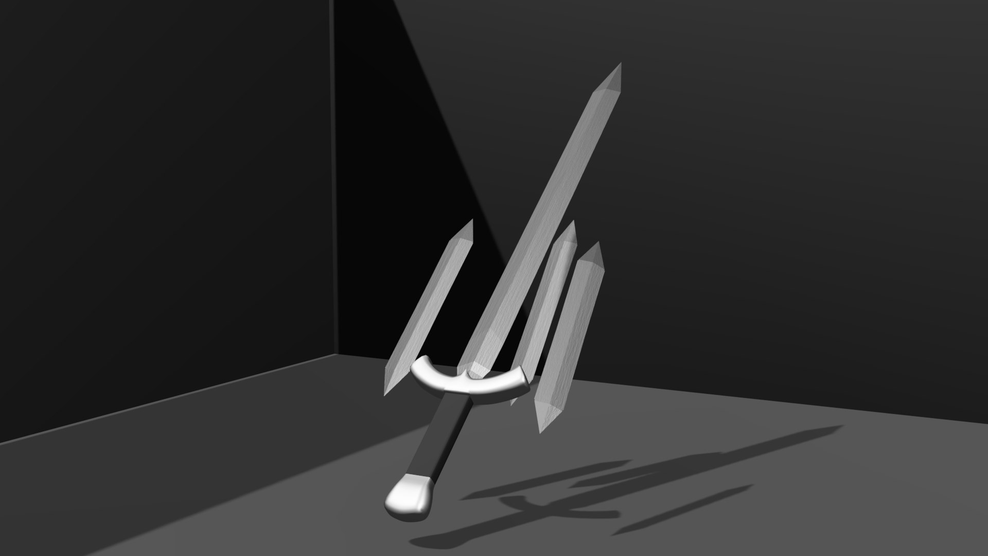 3D Sword With 3 Blades Model - TurboSquid 2053489