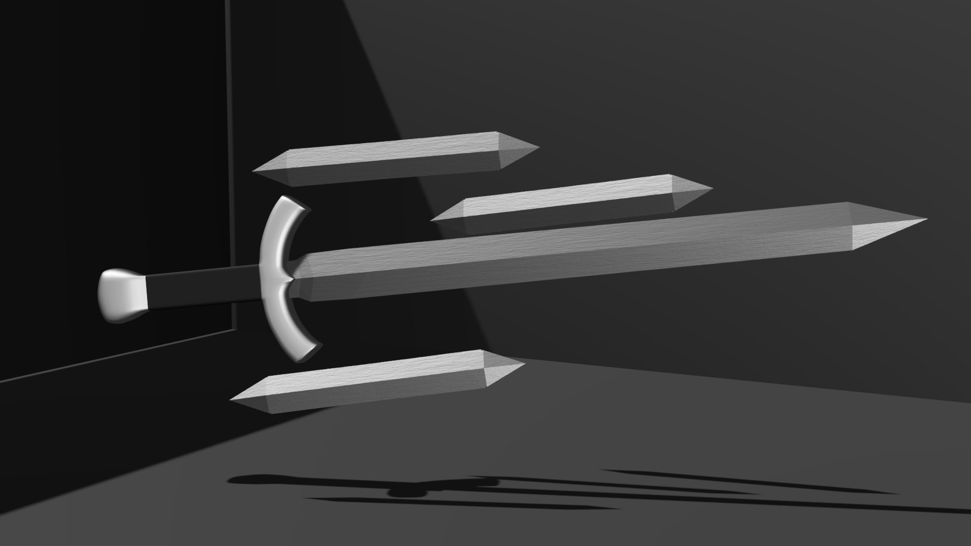 3D Sword With 3 Blades Model - TurboSquid 2053489