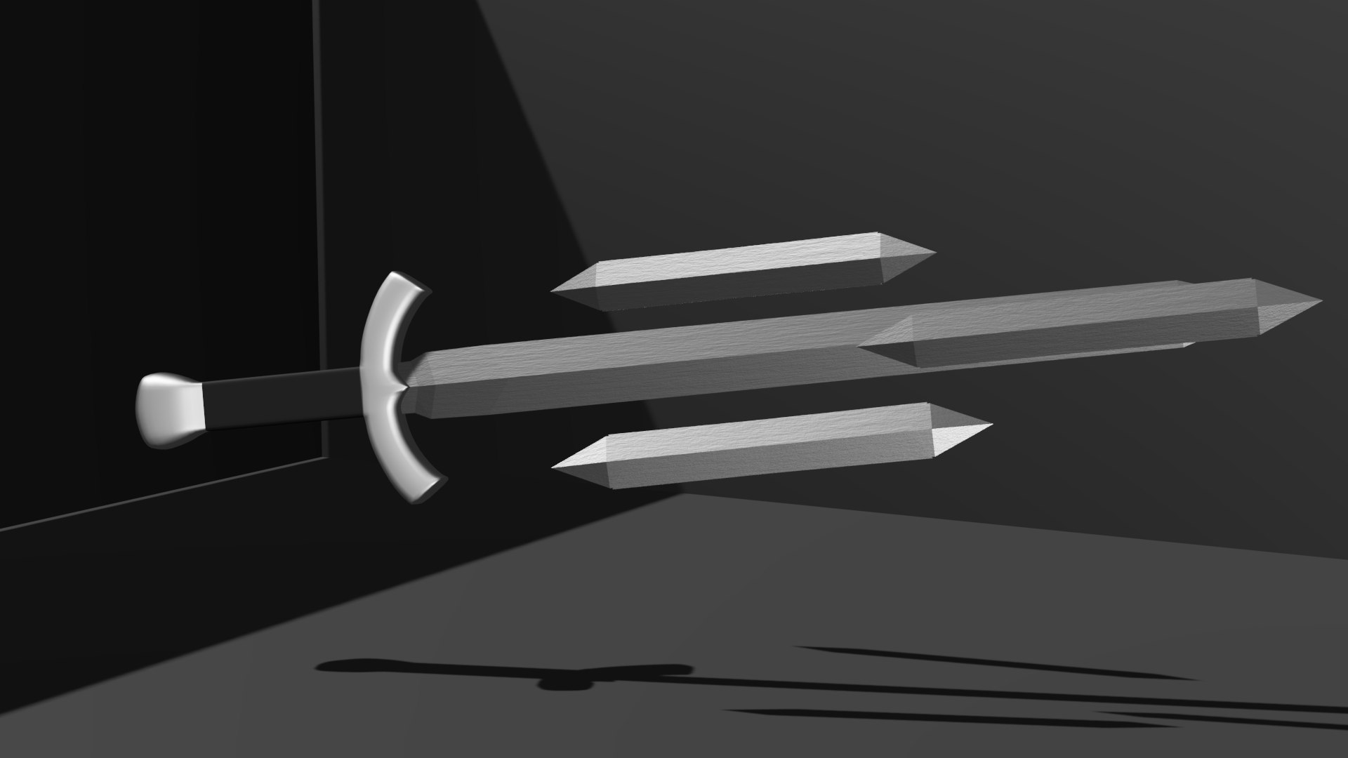 3D Sword With 3 Blades Model - TurboSquid 2053489