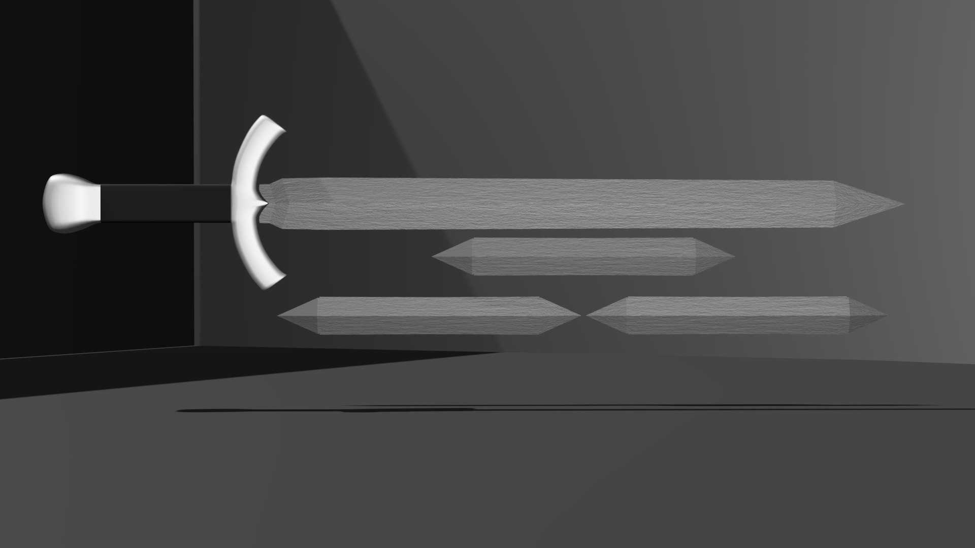 3D Sword With 3 Blades Model - TurboSquid 2053489
