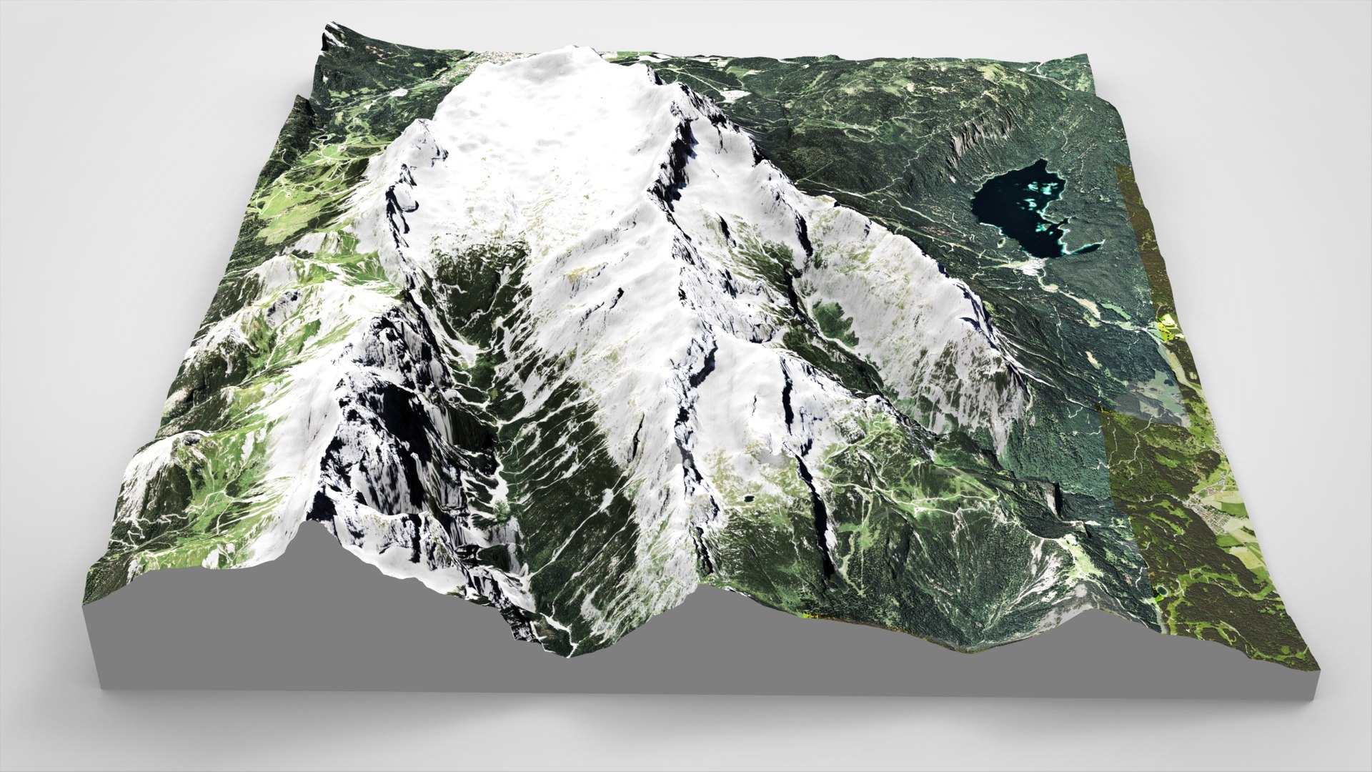 Mountain Landscape Zugspitze Germany 3D Model - TurboSquid 2505632
