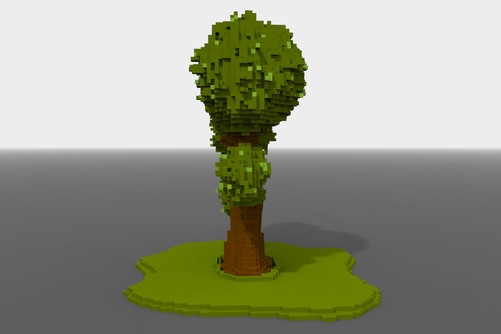 3D Model Voxel Tree Low-poly - TurboSquid 1189532