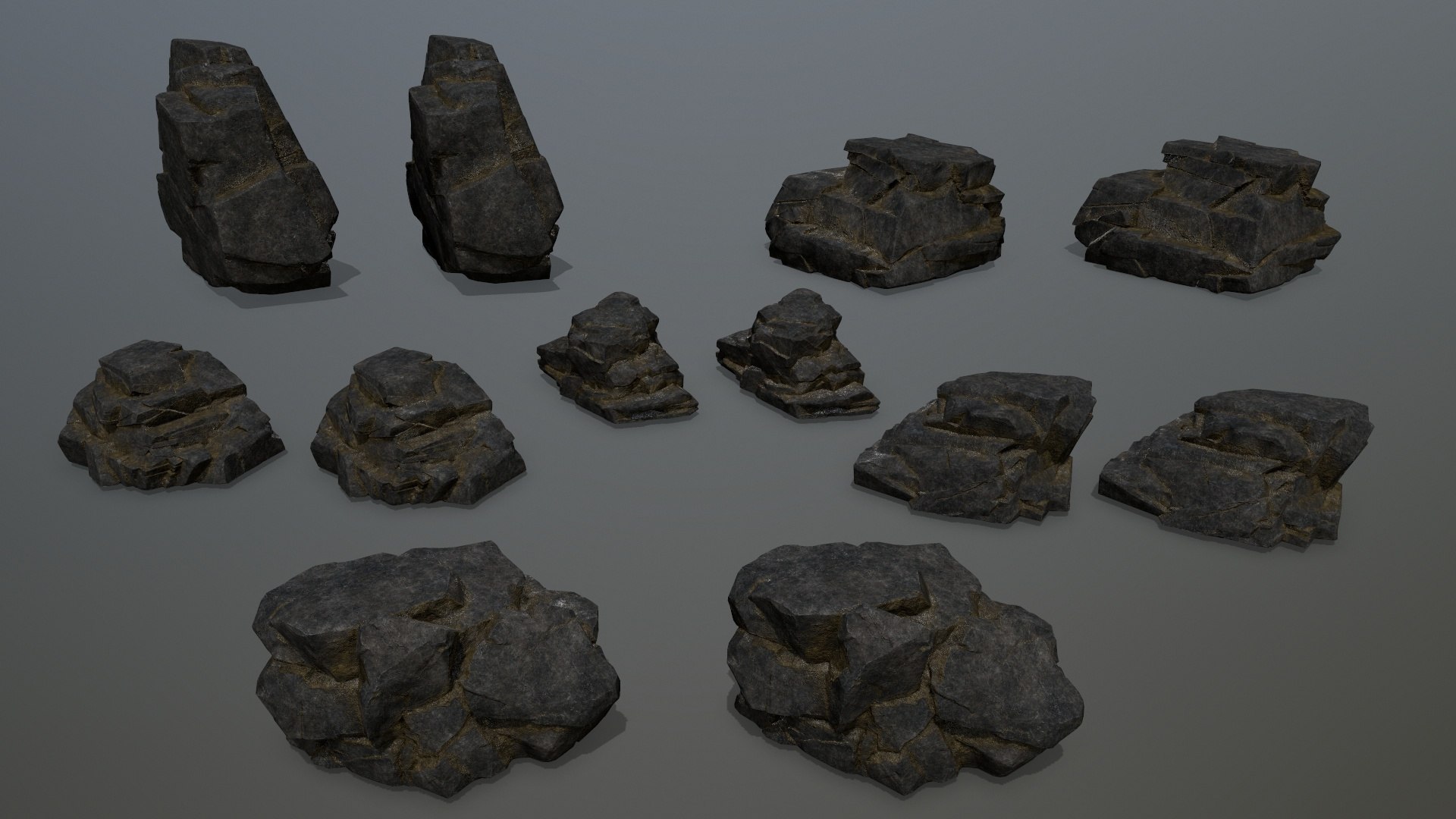 3D Rock Set - TurboSquid 1862407