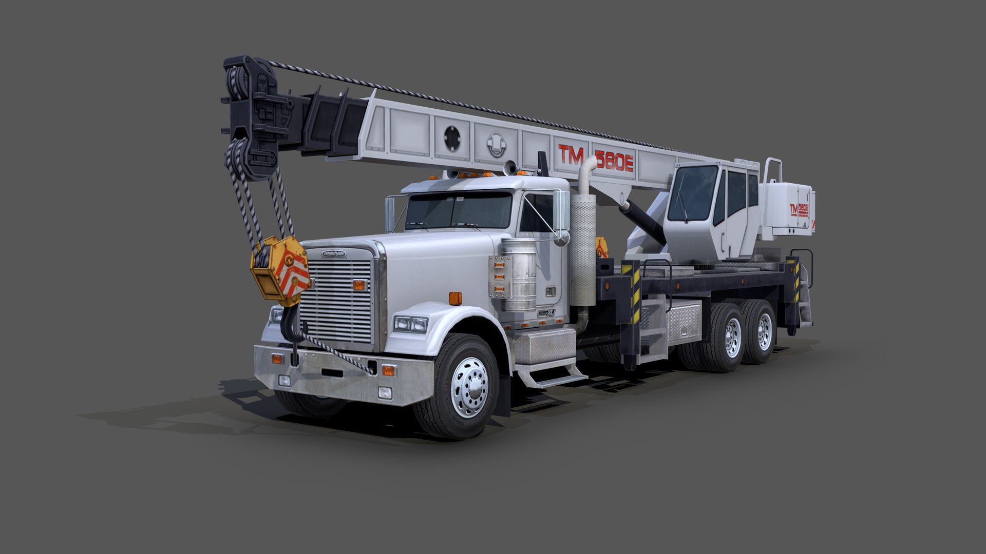 Freightliner FLD120Classic Crane Truck S02 1999 3D Model - TurboSquid ...