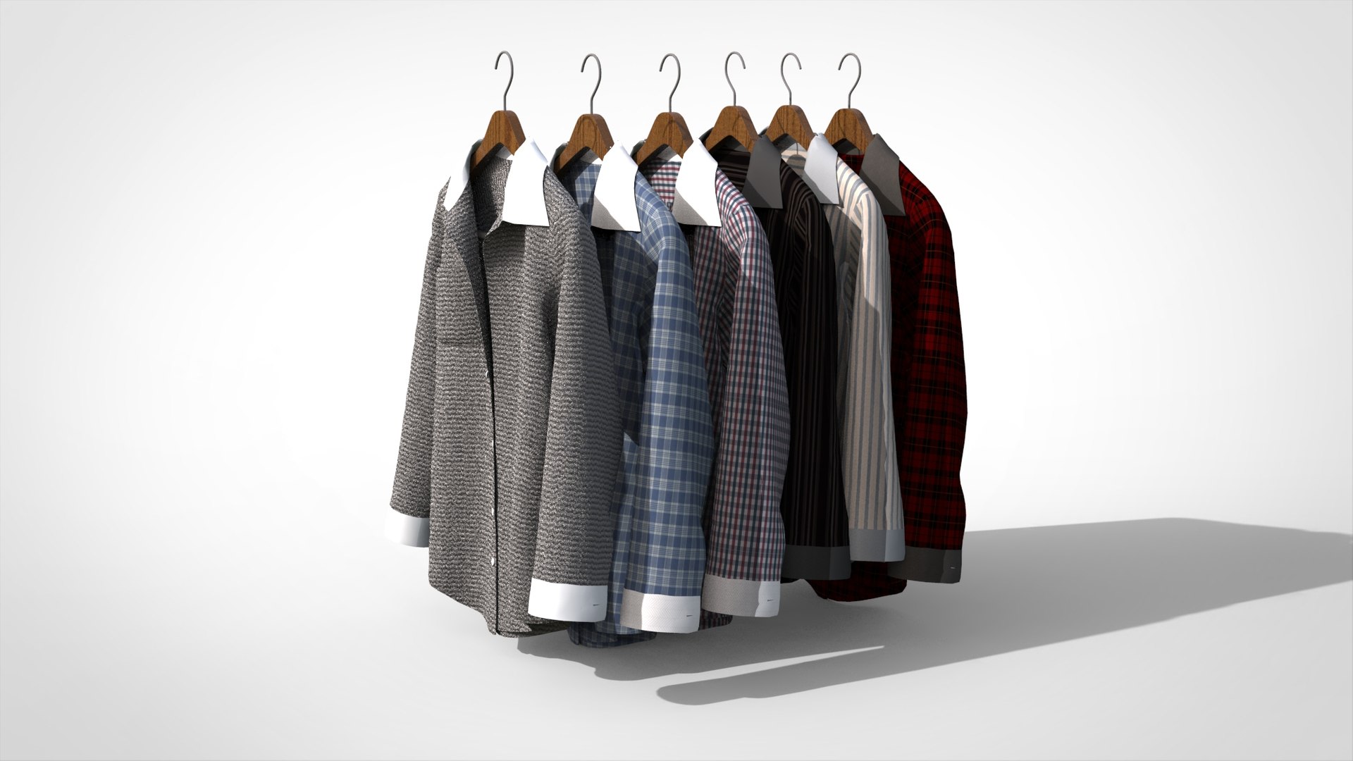 Shirt Collection 3D Model - TurboSquid 1942181