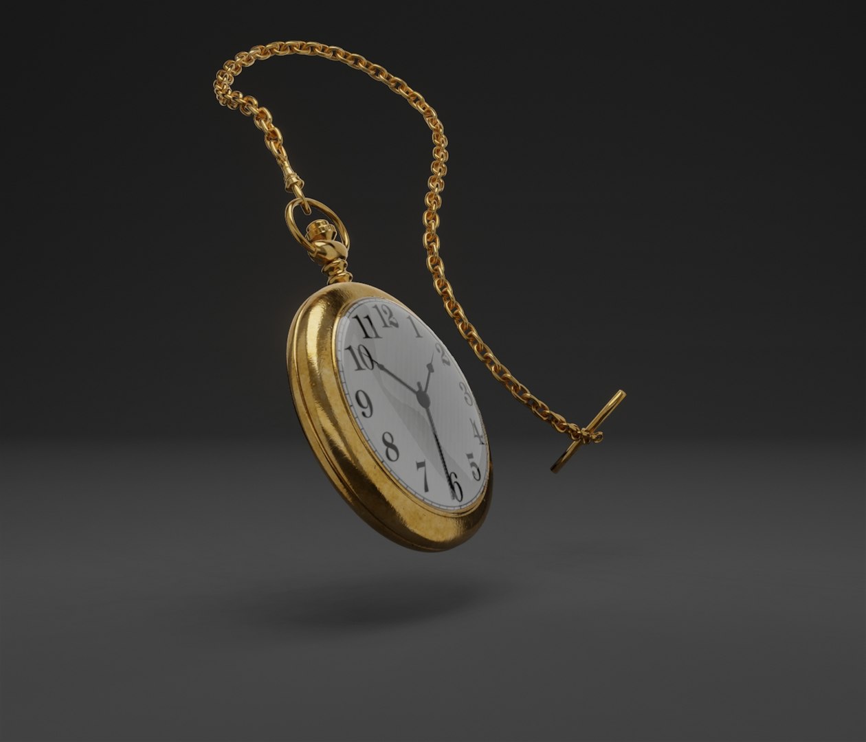 3D Gold Pocket Watch Model - TurboSquid 1771907