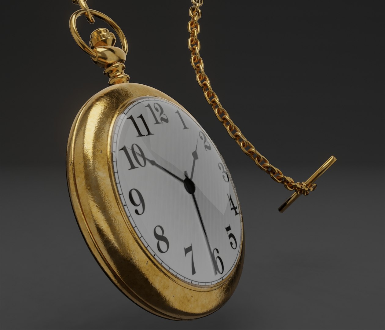 3D Gold Pocket Watch Model - TurboSquid 1771907
