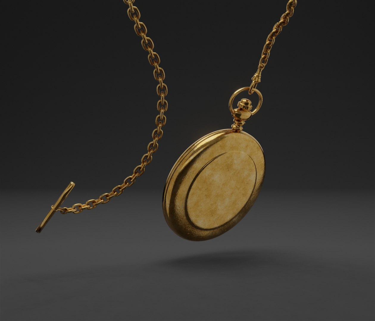 3D Gold Pocket Watch Model - TurboSquid 1771907
