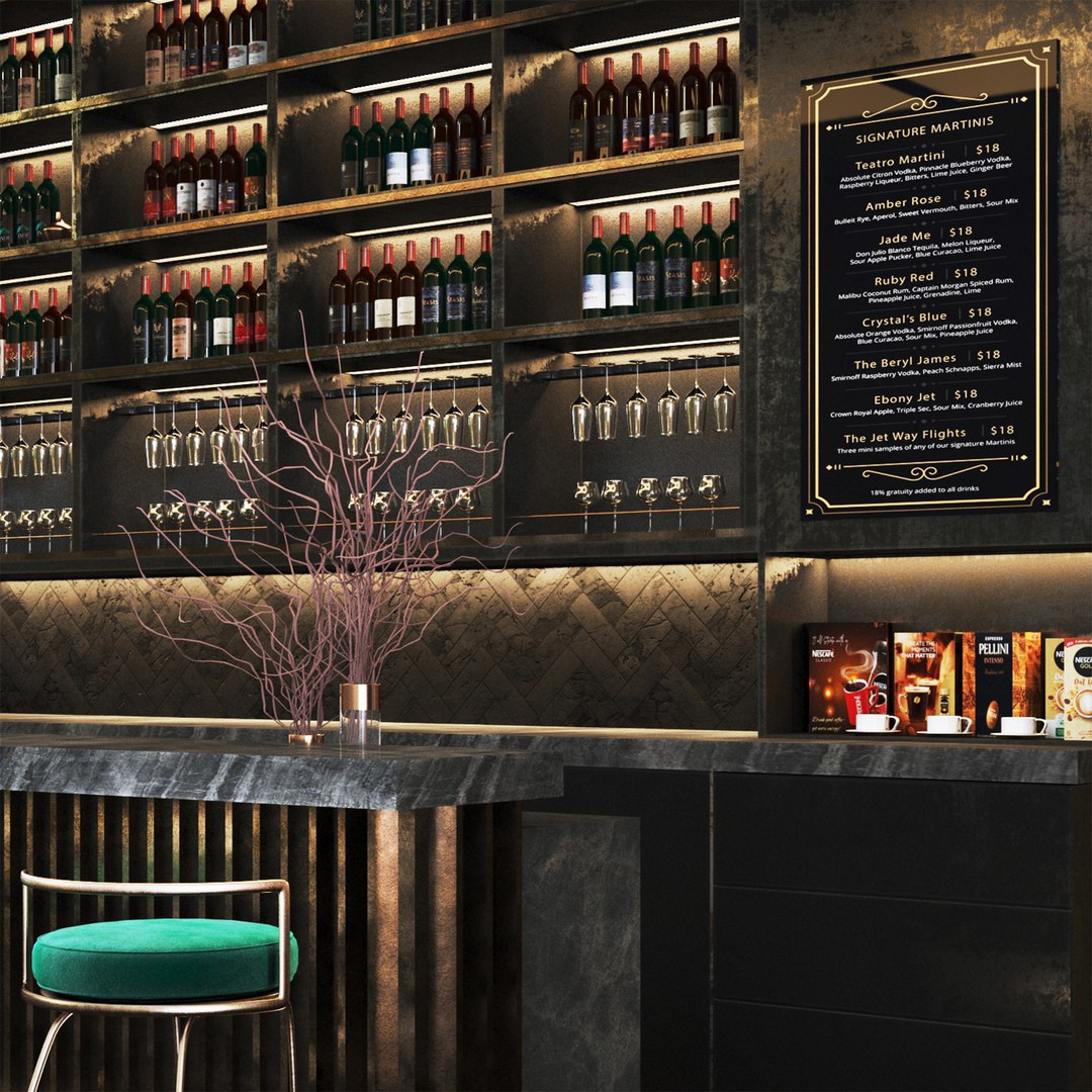 3D Cafe Bar 03 Restaurant - TurboSquid 2116624