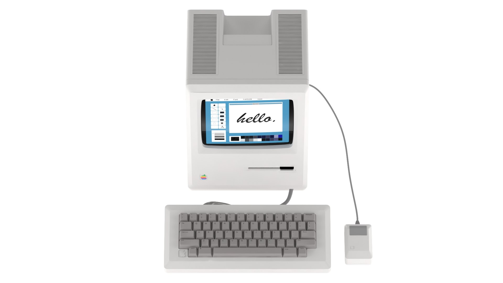 Apple Macintosh 128K 3D Model - TurboSquid 2292156