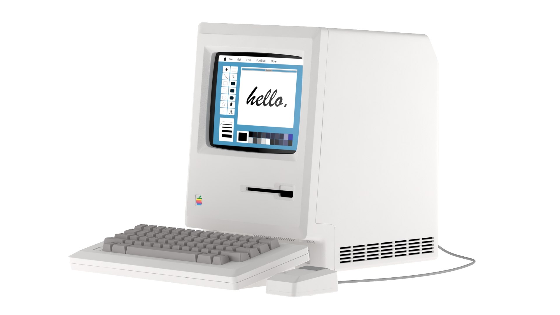 Apple Macintosh 128K 3D Model - TurboSquid 2292156