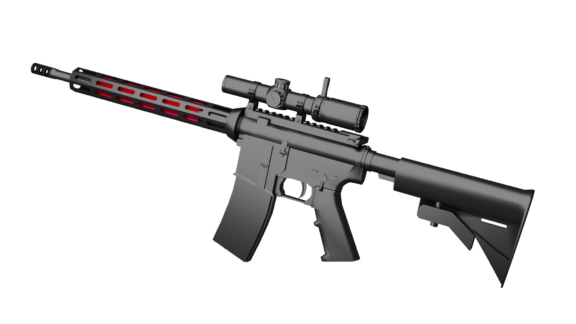 Optical sight model - TurboSquid 1902223