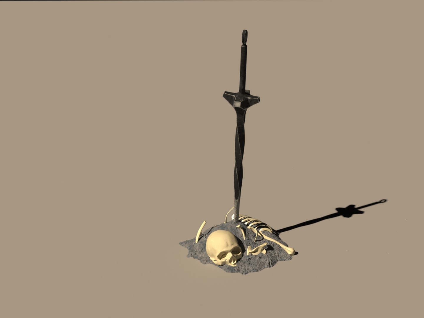 Bonfire Dark Souls 3D Model - TurboSquid 1563112