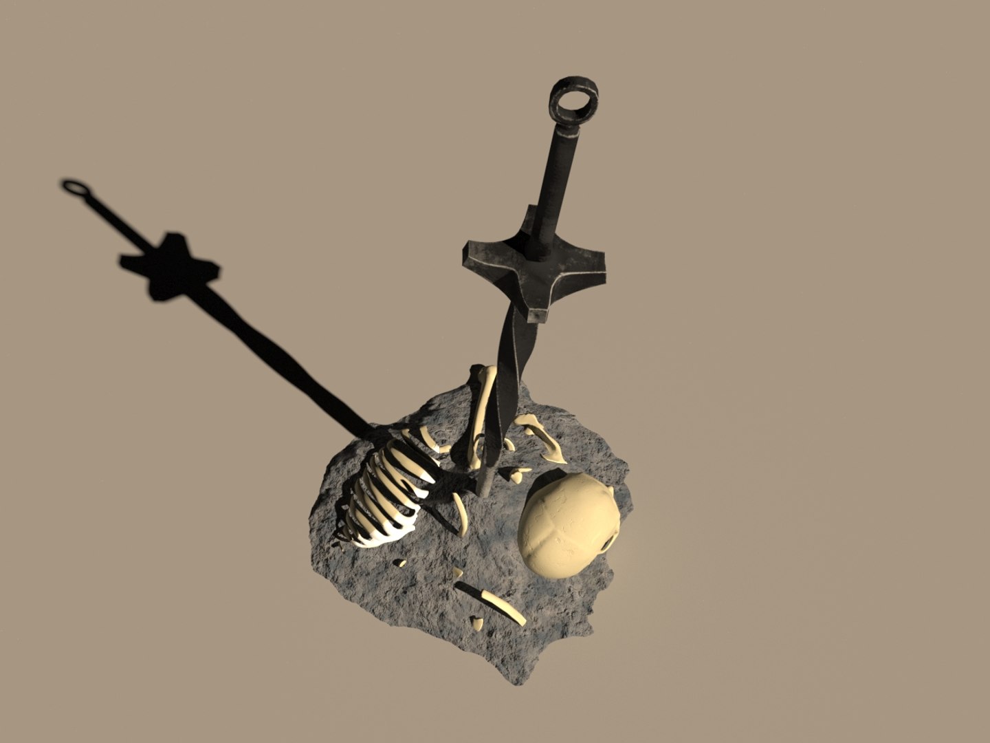 Bonfire Dark Souls 3D Model - TurboSquid 1563112