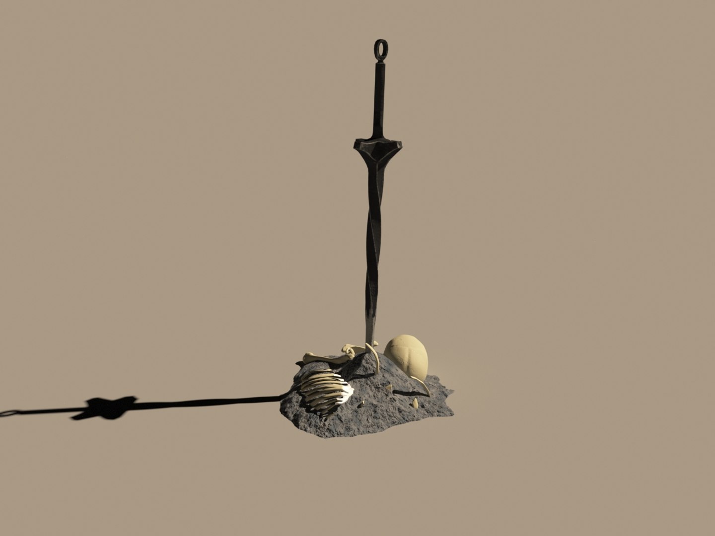 Bonfire Dark Souls 3D Model - TurboSquid 1563112