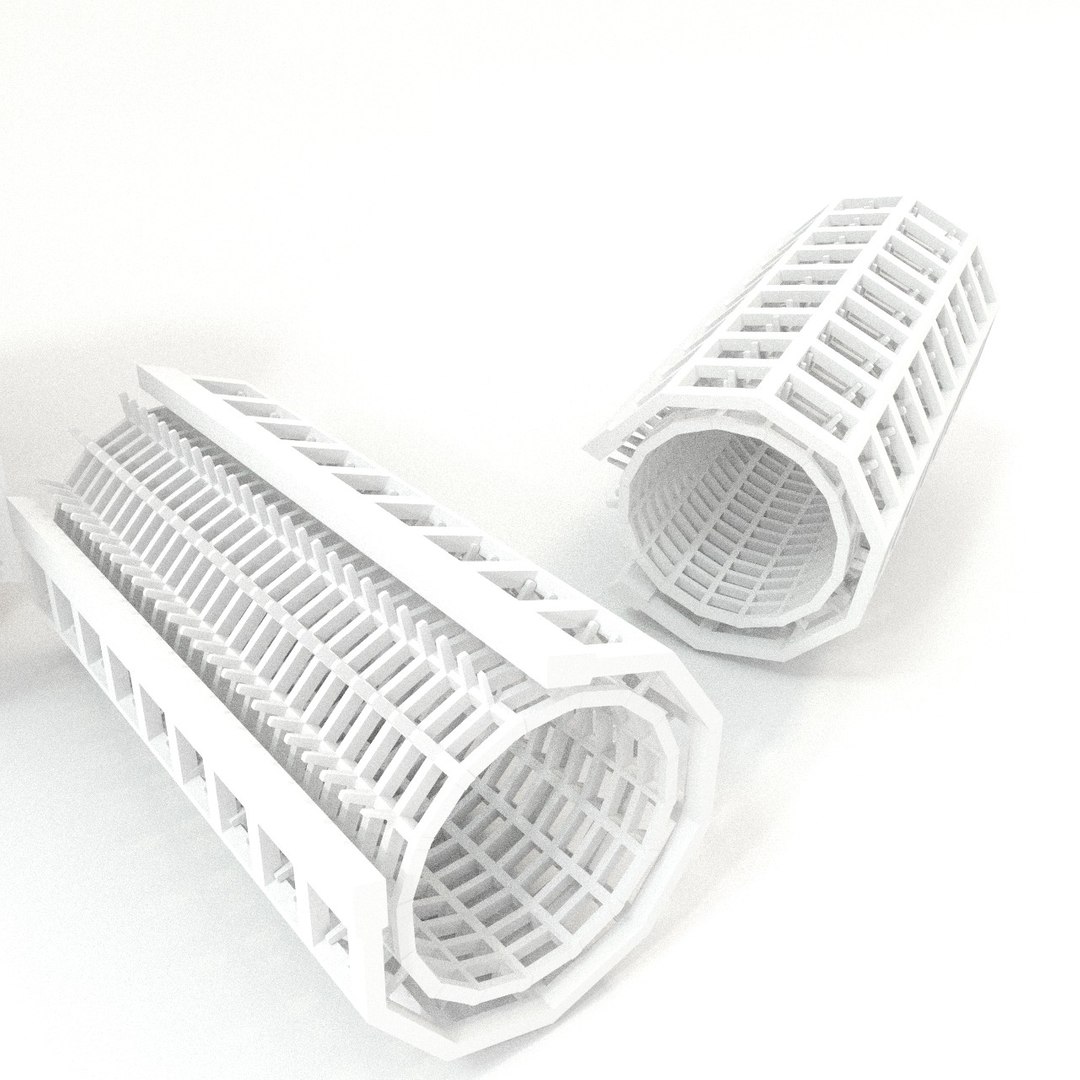 3d hair roller model