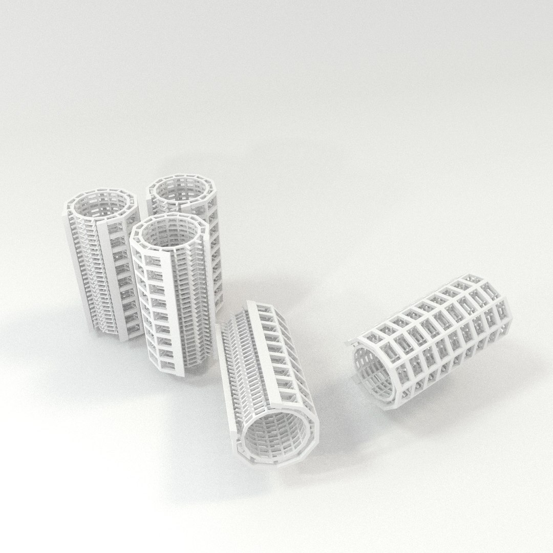 3d hair roller model