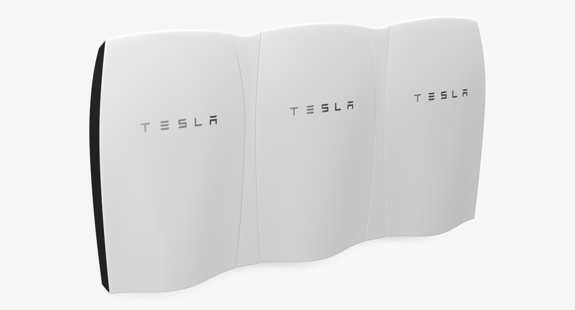 3d Tesla Powerwall Triple Unit