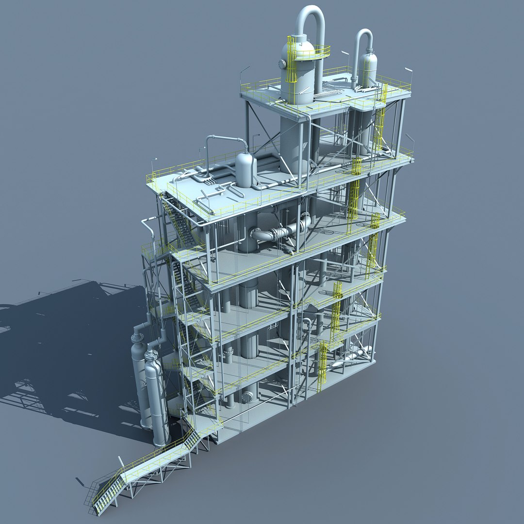 Refinery Unit 3d Model