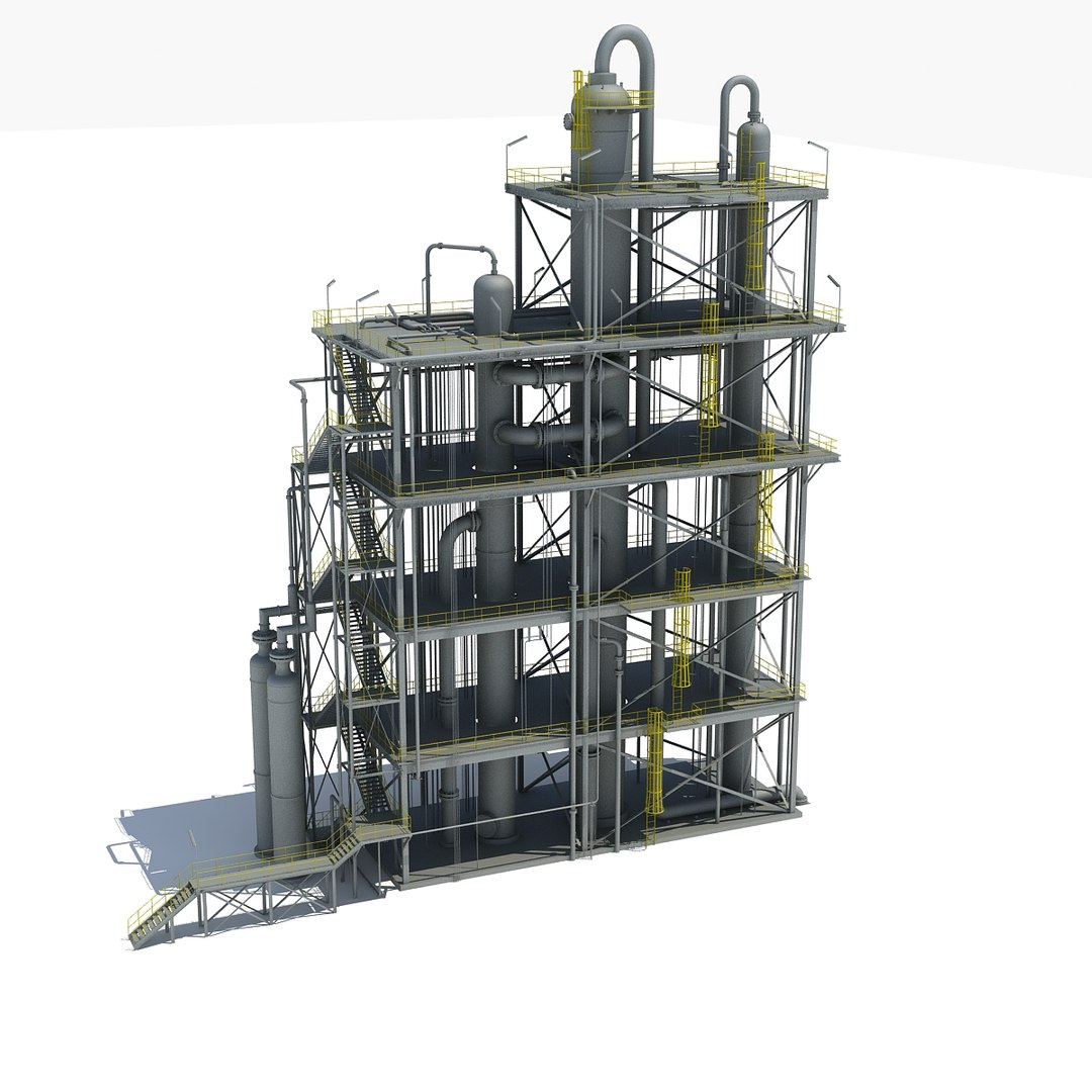 Refinery Unit 3d Model
