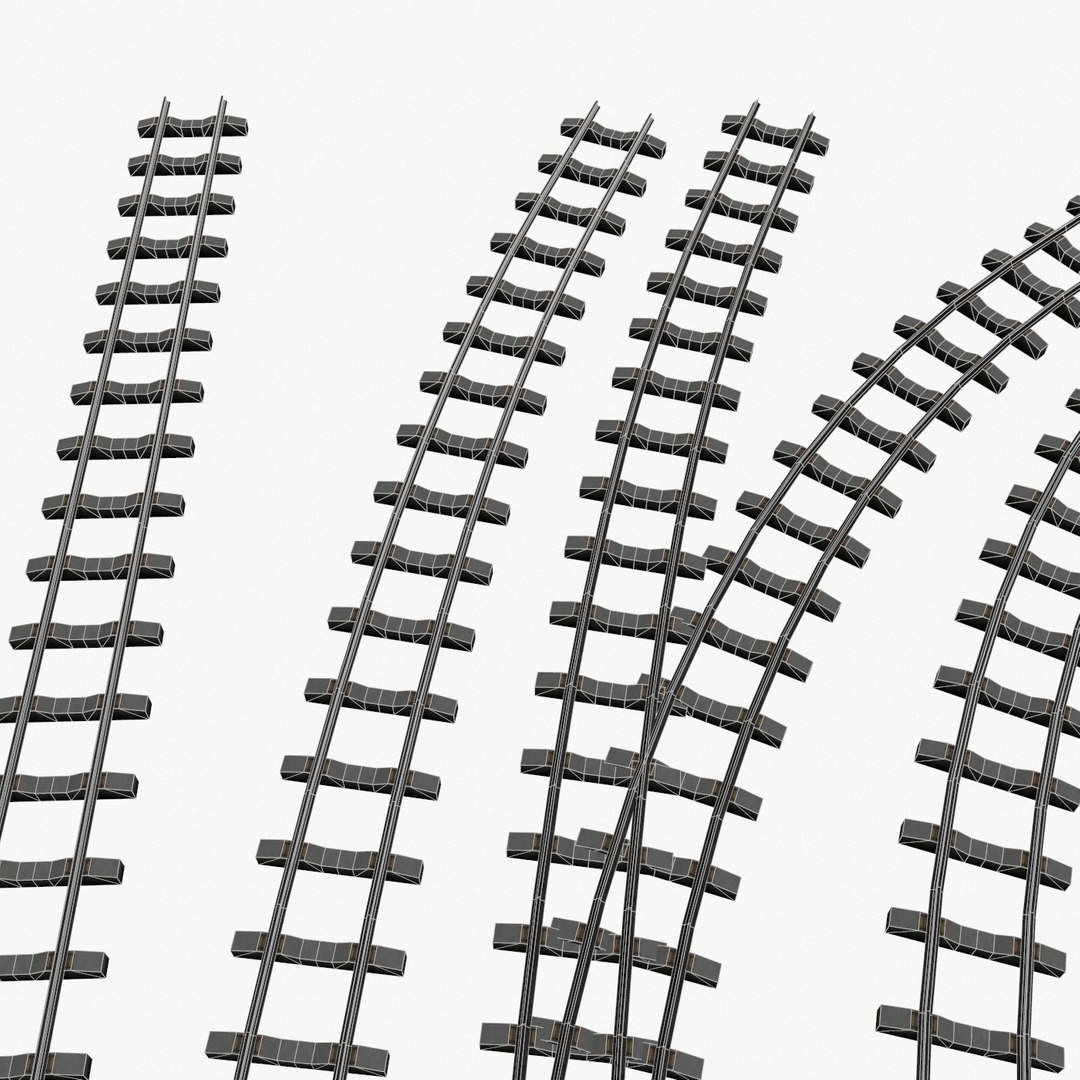 Railway Tracks 3d Model