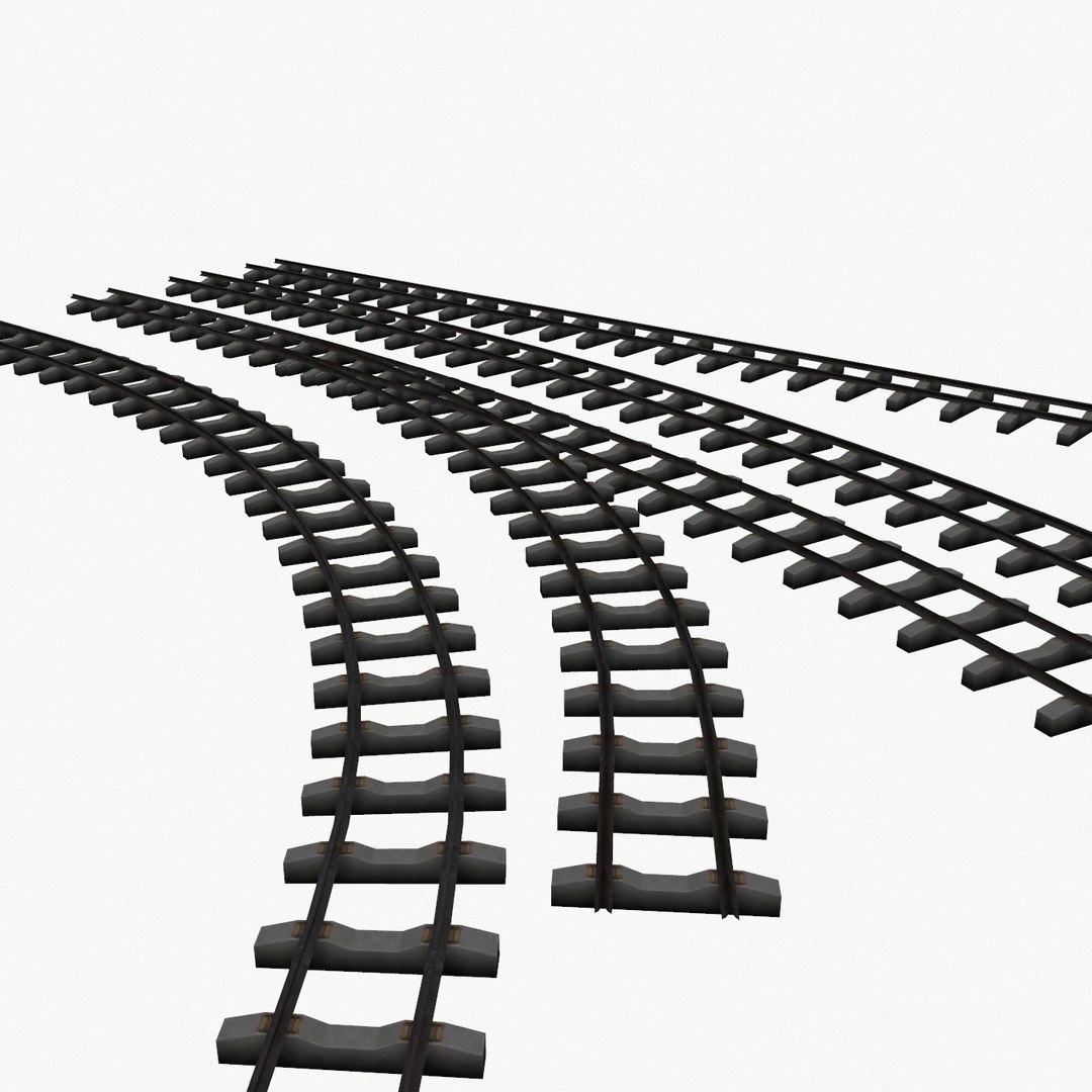 Railway Tracks 3d Model