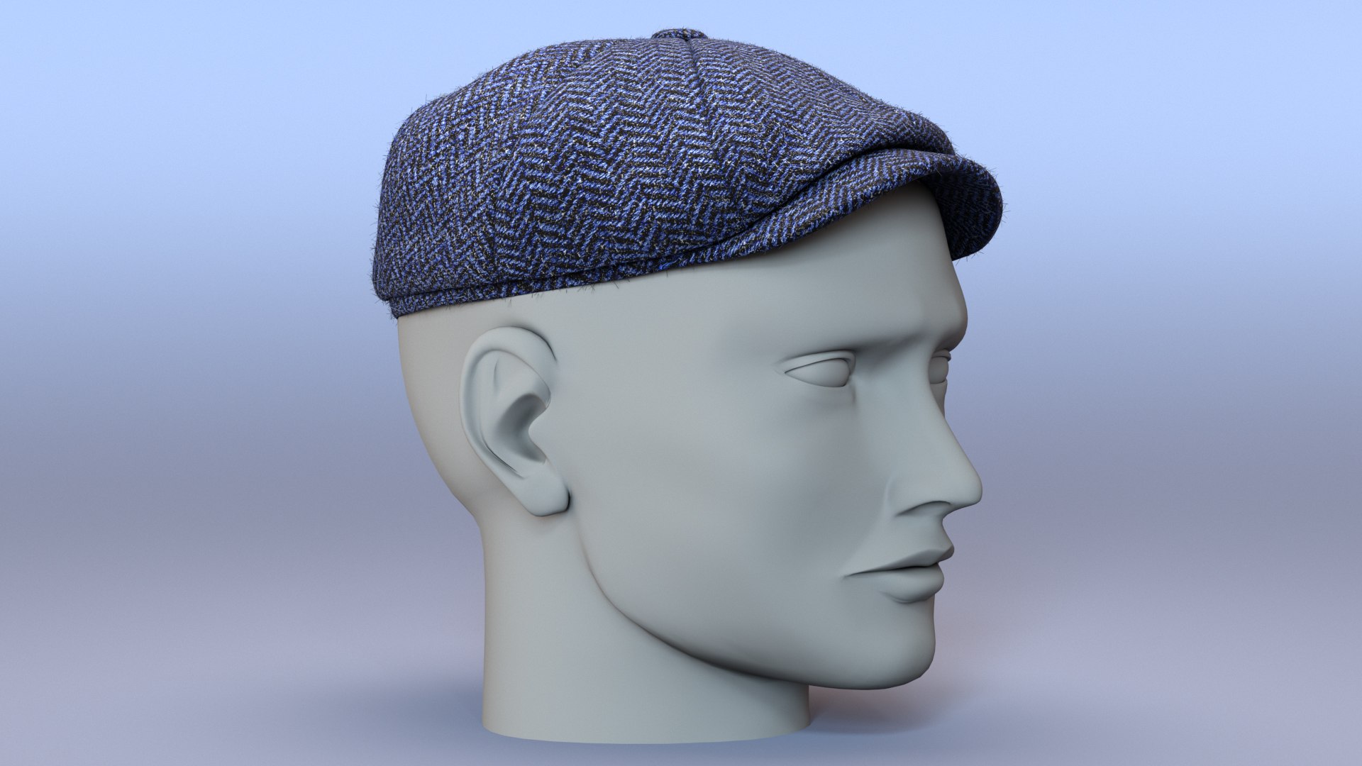 3D Mens Tweed Hat Model - TurboSquid 1893372