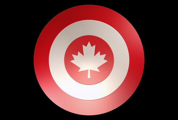 3d captain america shield model