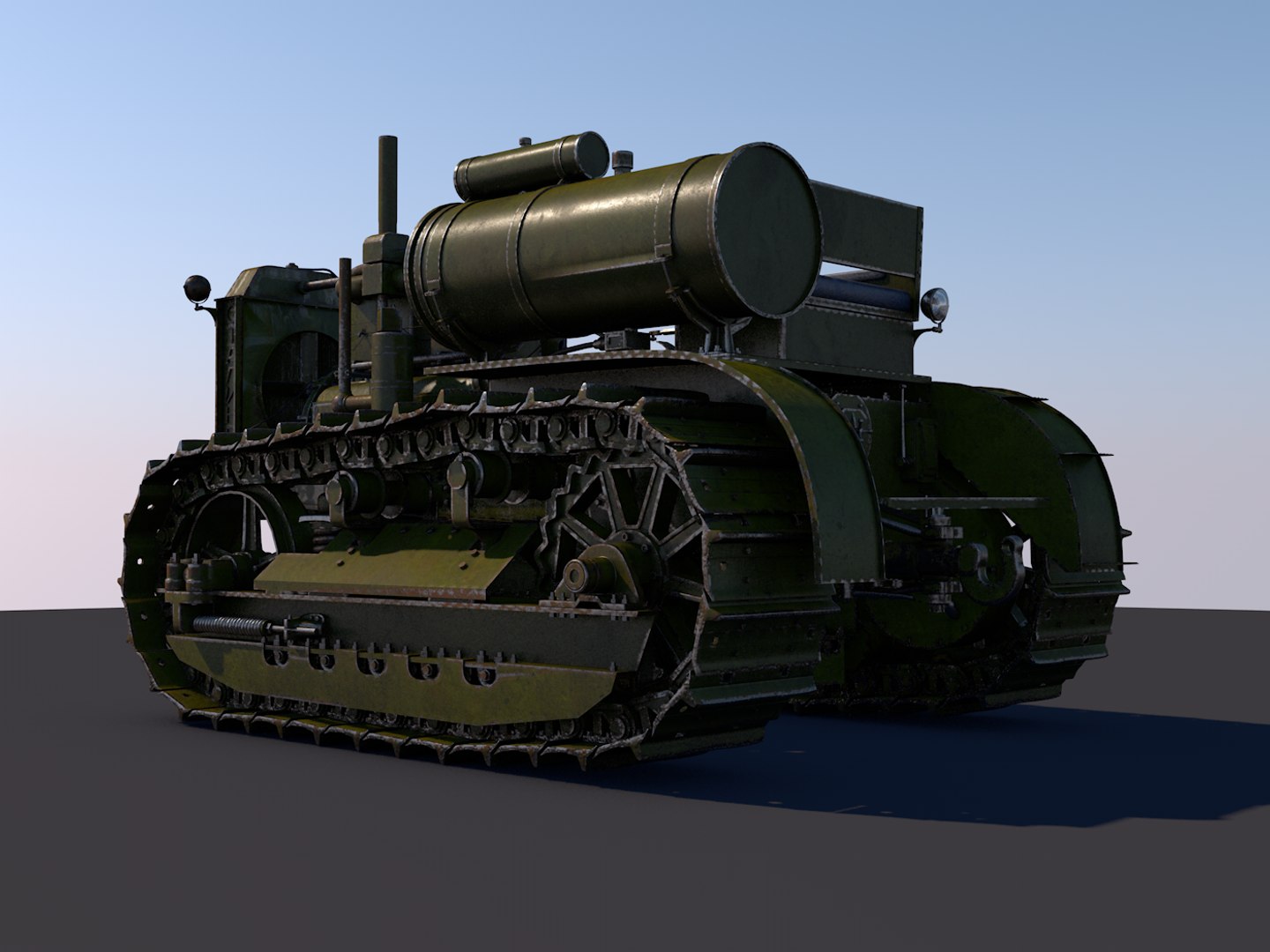 Stalinets s-60 soviet tractor 3D model | 1143903 | TurboSquid