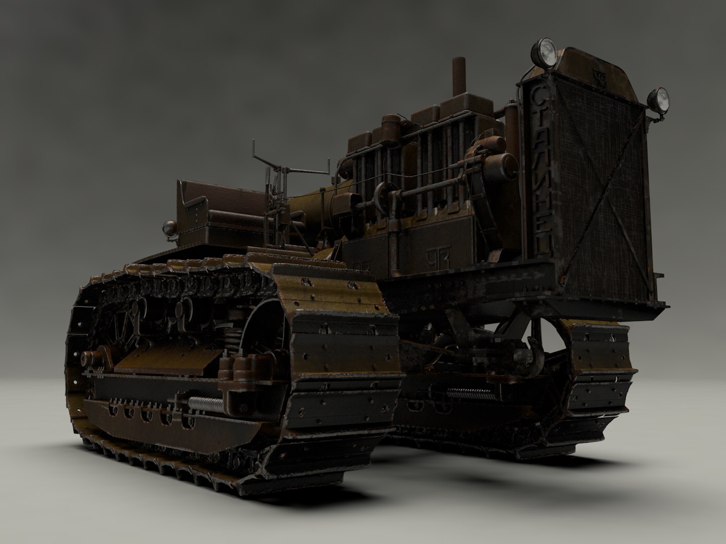 Stalinets S-60 Soviet Tractor 3D Model | 1143903 | TurboSquid