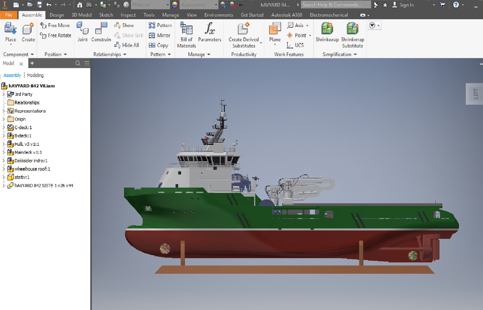 3D Havyard 842 - Supply Ship Operations Model - TurboSquid 1853228