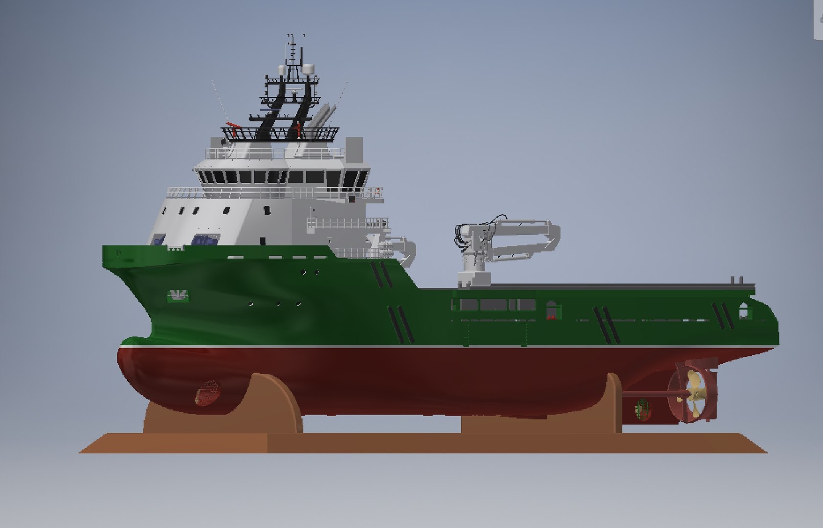 3D Havyard 842 - Supply Ship Operations Model - TurboSquid 1853228