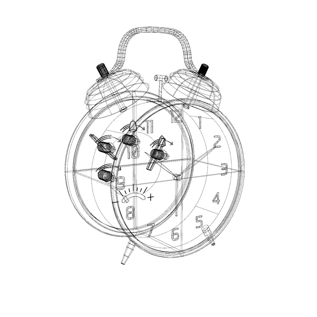 Alarm Clock Modeled 3D Model - TurboSquid 1387148