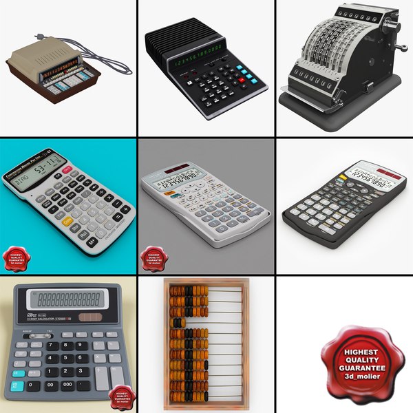 Collection Calculator 3D Models for Download | TurboSquid